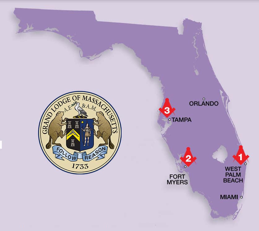 Grand Master Florida Visits - Massachusetts Freemasons
