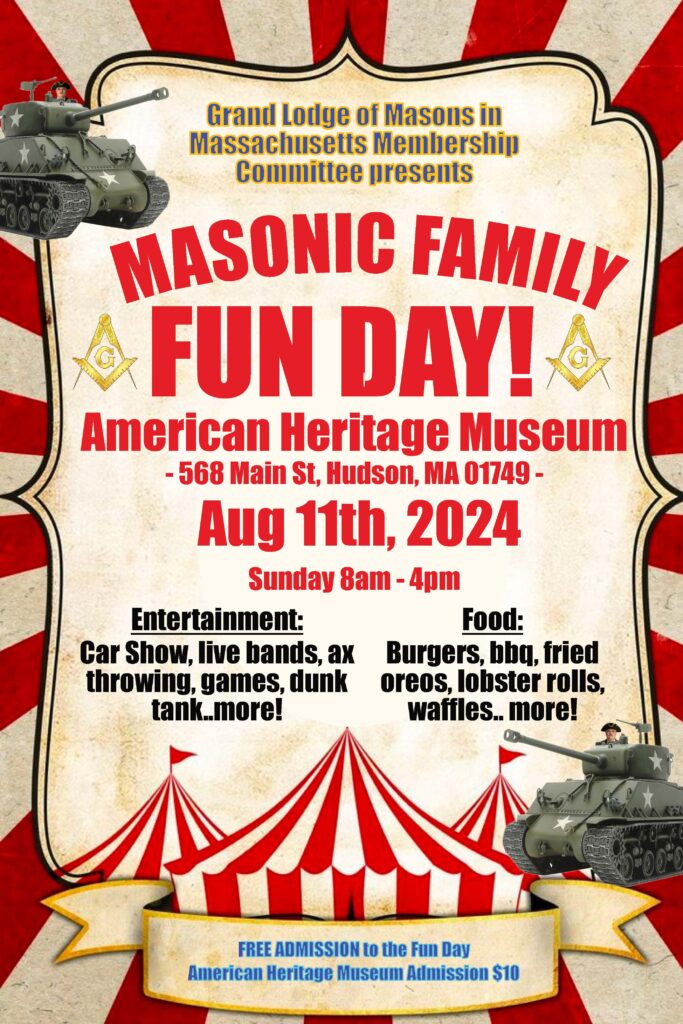 Masonic Family Fun Day | Sunday, August 11th - Massachusetts Freemasons